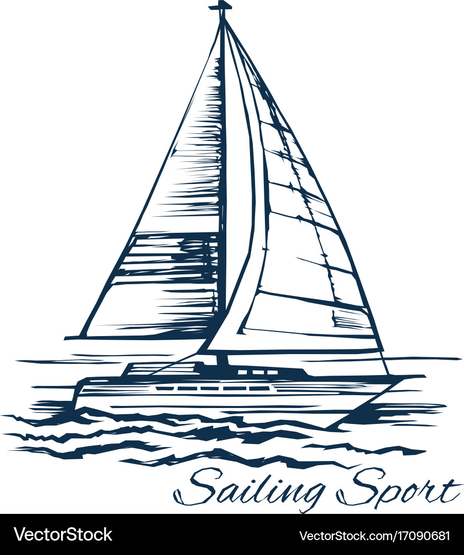 Active rest on the sea Royalty Free Vector Image