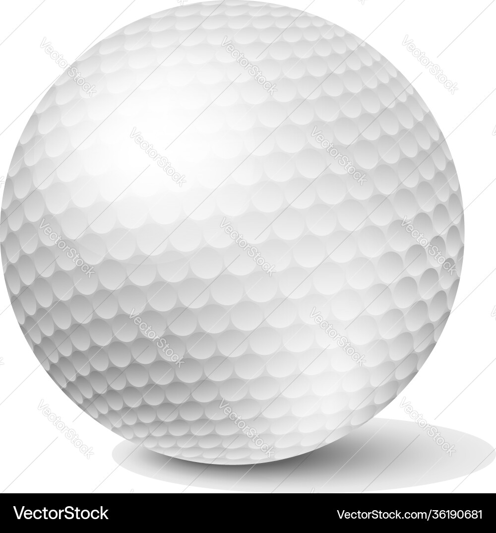 Golf ball Royalty Free Vector Image - VectorStock
