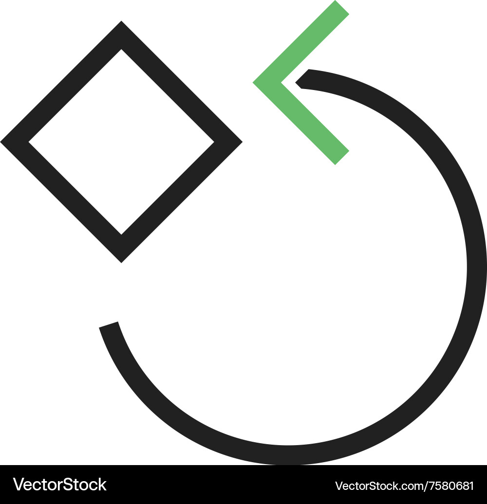 Rotate 90 degrees Royalty Free Vector Image - VectorStock