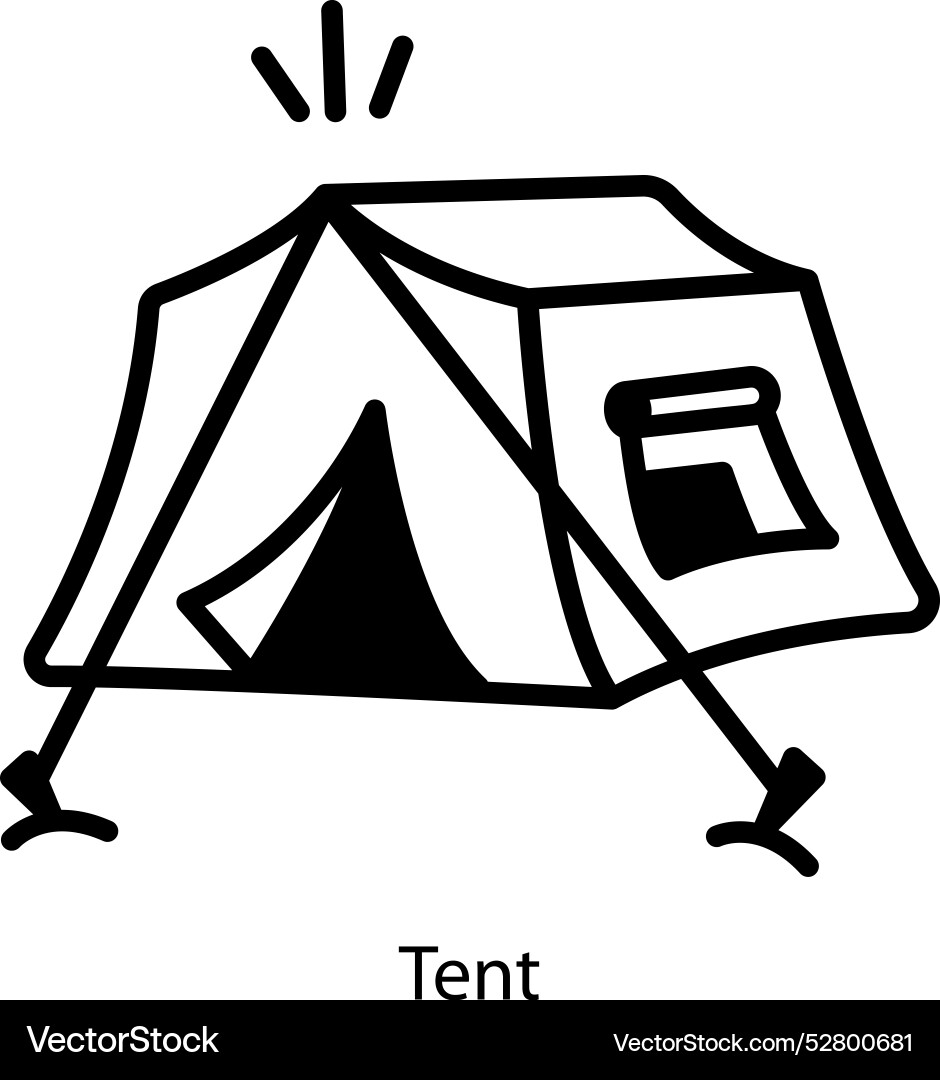 Tent Royalty Free Vector Image - VectorStock