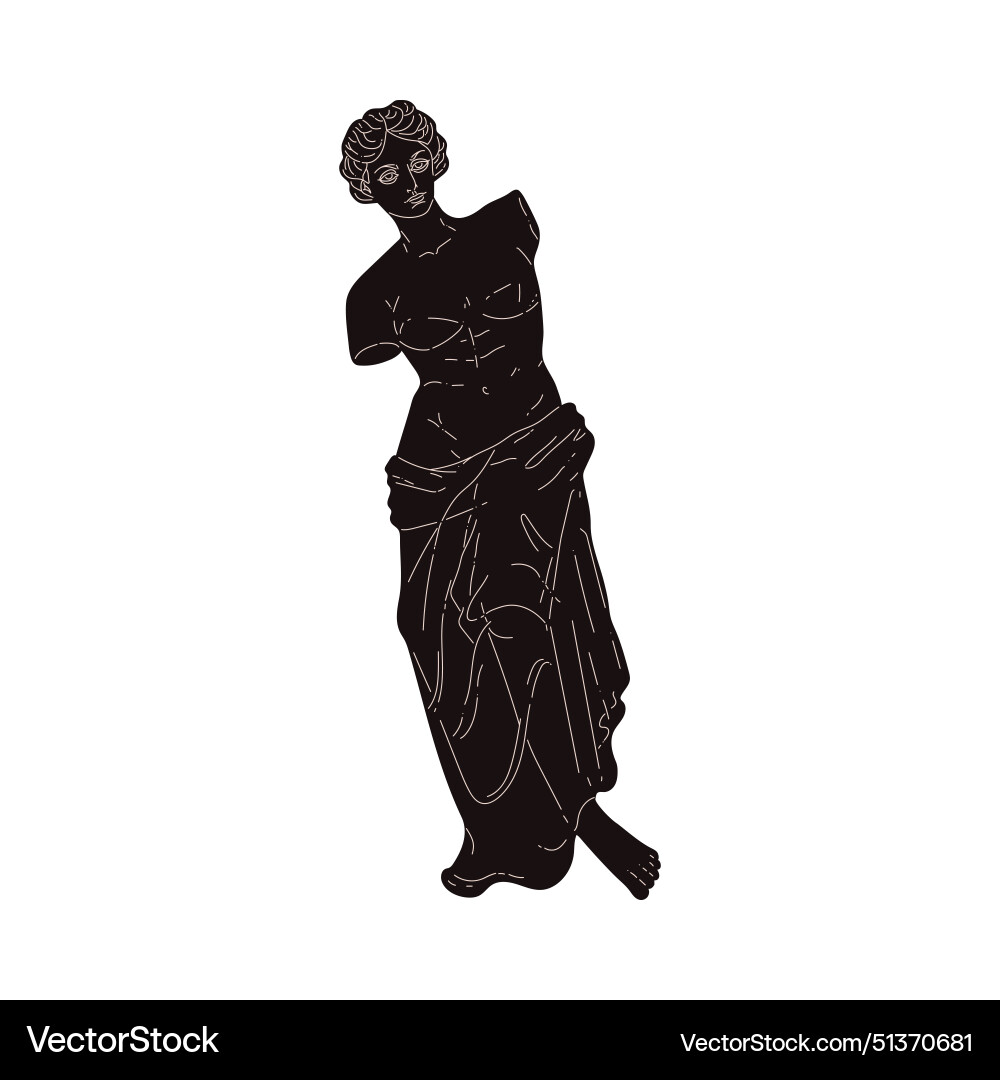 Theme of greek sculpture Royalty Free Vector Image