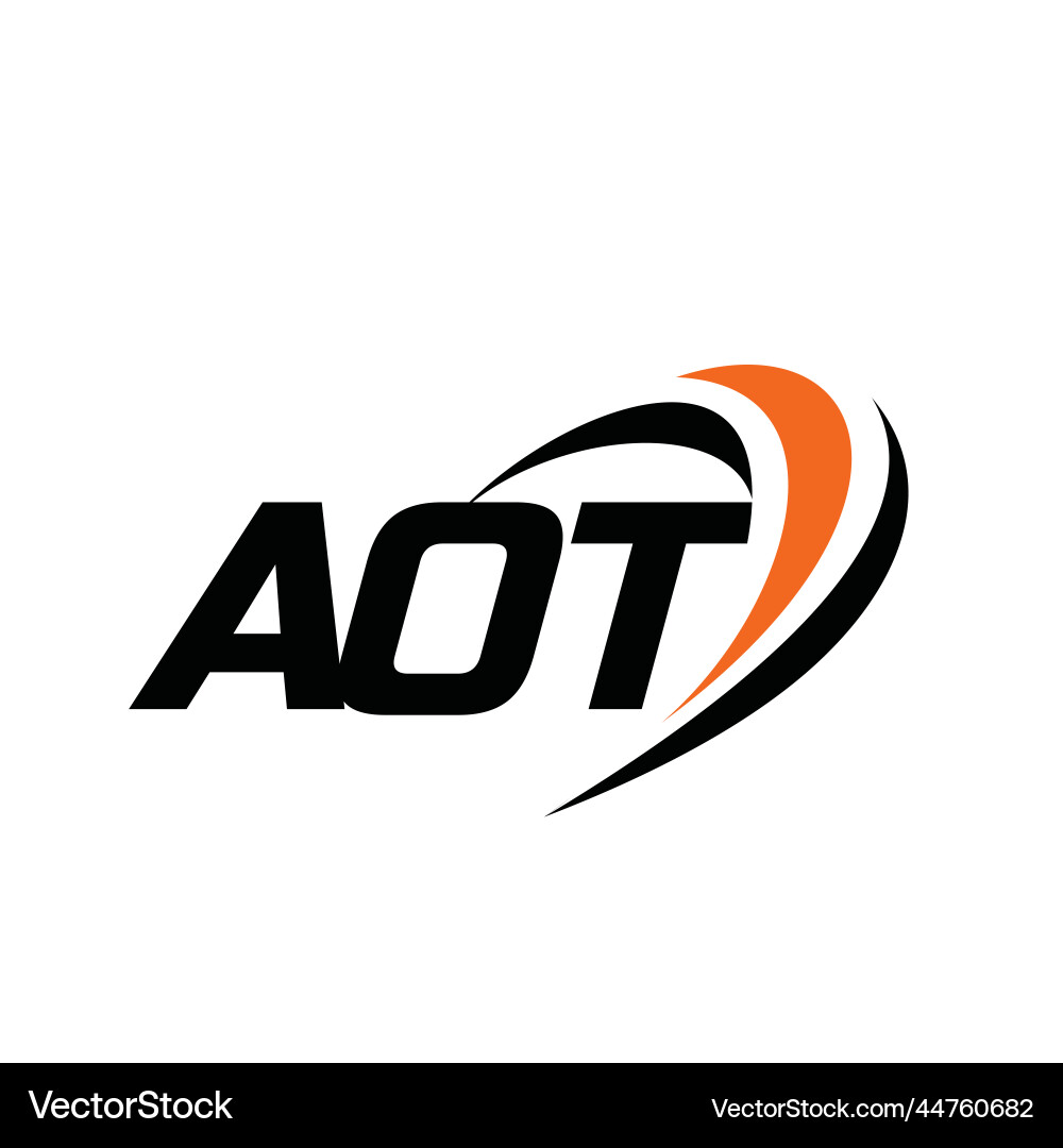 Aot monogram logo Royalty Free Vector Image - VectorStock