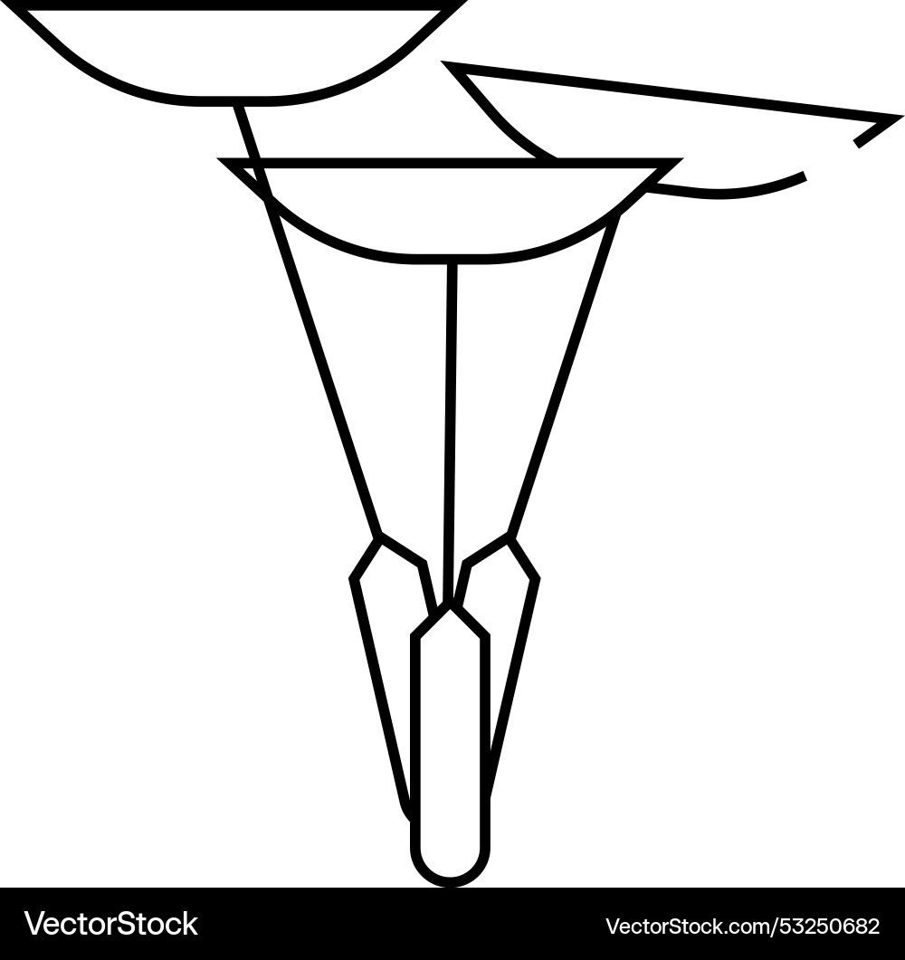 Balancing plates line icon Royalty Free Vector Image