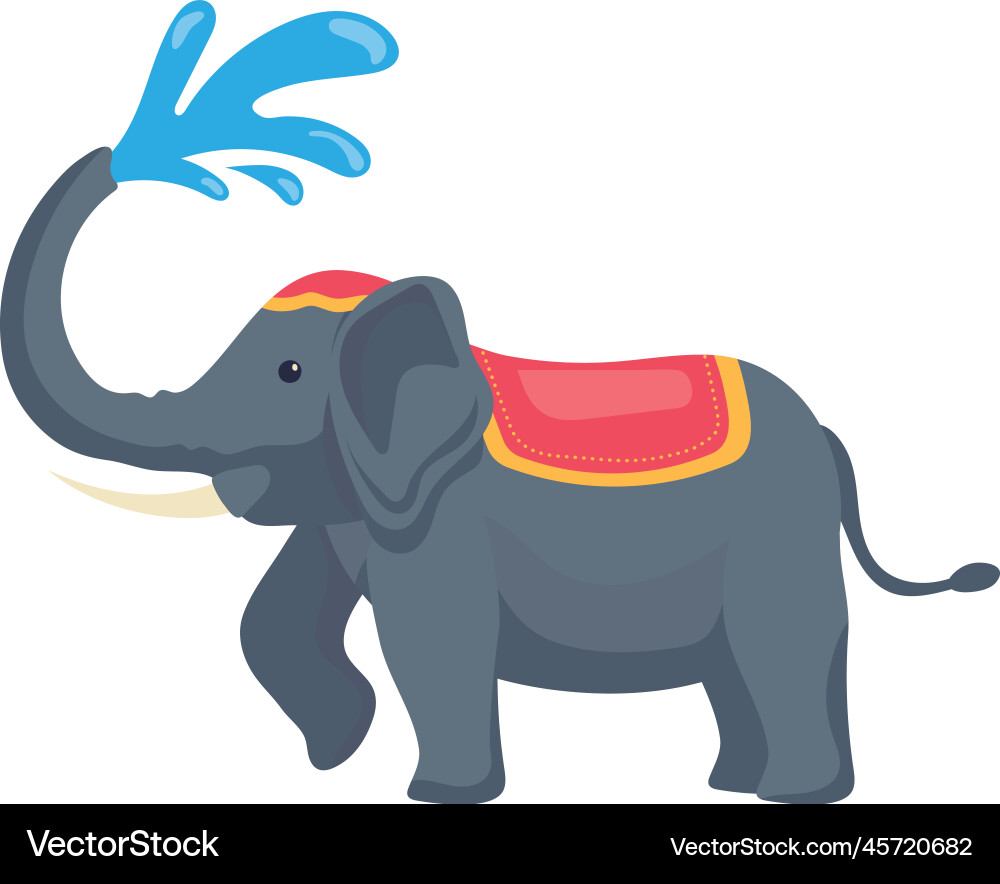 Elephant songkran icon Royalty Free Vector Image