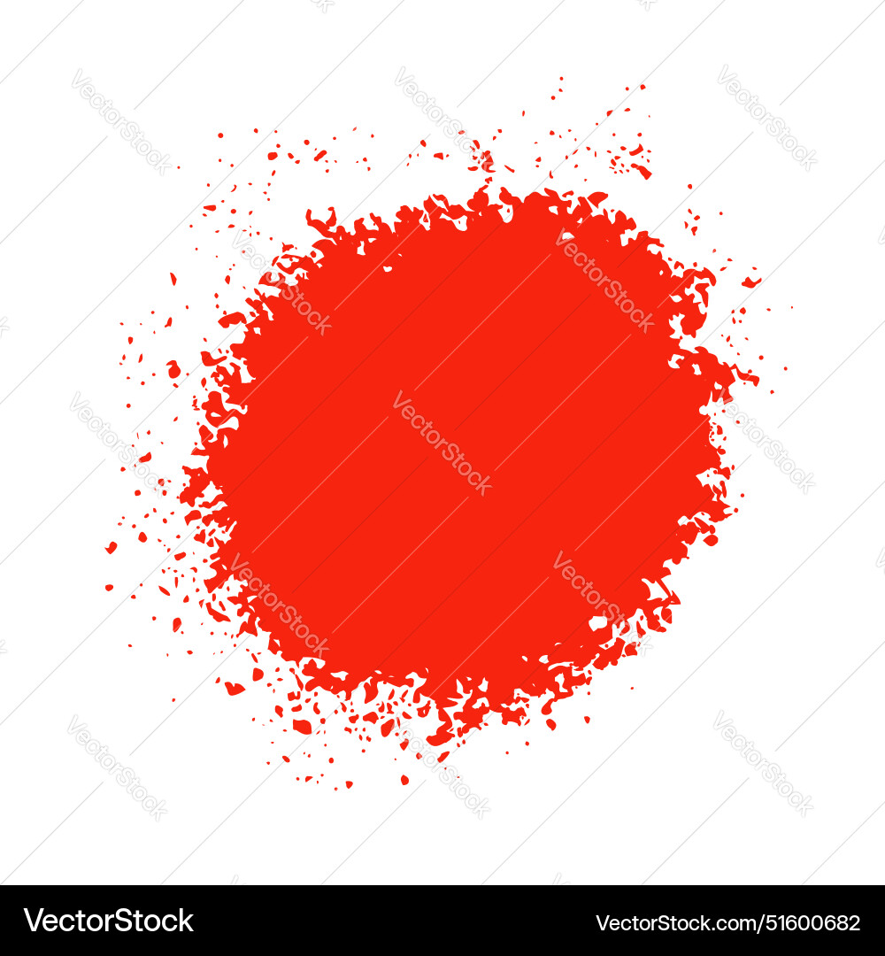 Hand drawn red crayon powder explosion Royalty Free Vector