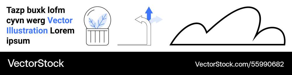 Minimalist elements featuring nature arrow Vector Image