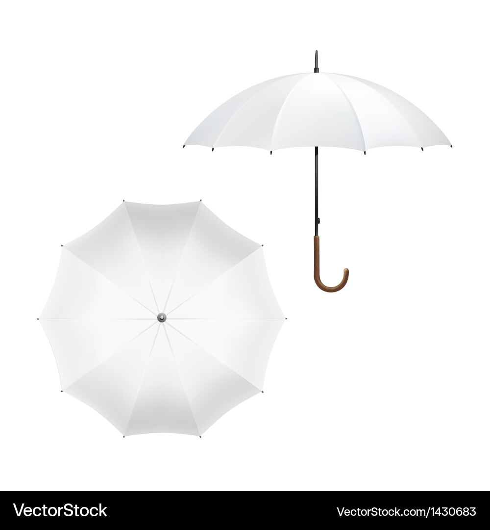 Plain white umbrella store