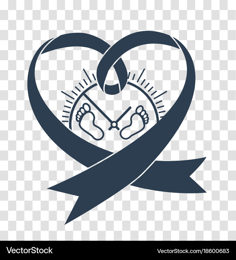 Concept of mortality baby Royalty Free Vector Image