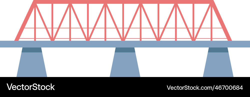 Bridge modern city construction infrastructure Vector Image