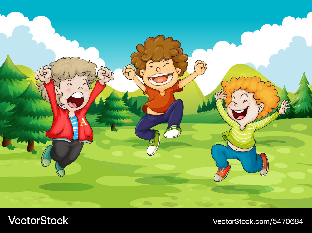 Cheerful Royalty Free Vector Image - VectorStock