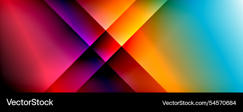 Colorful gradient with lines made of shadow and Vector Image