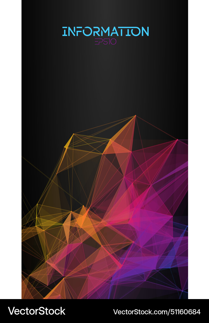 Information technology background big data Vector Image