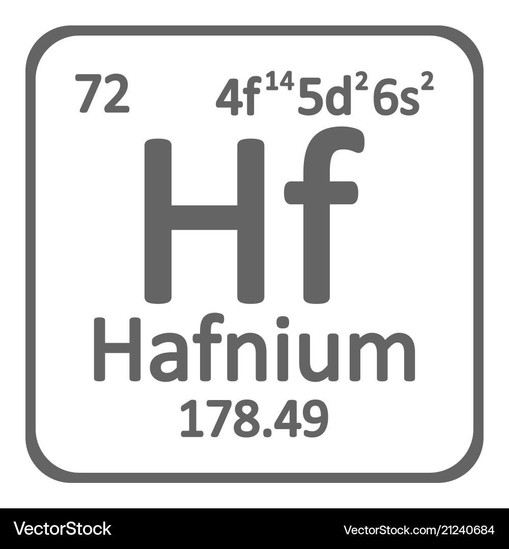 Periodic Table Element Hafnium Vector Images (57)