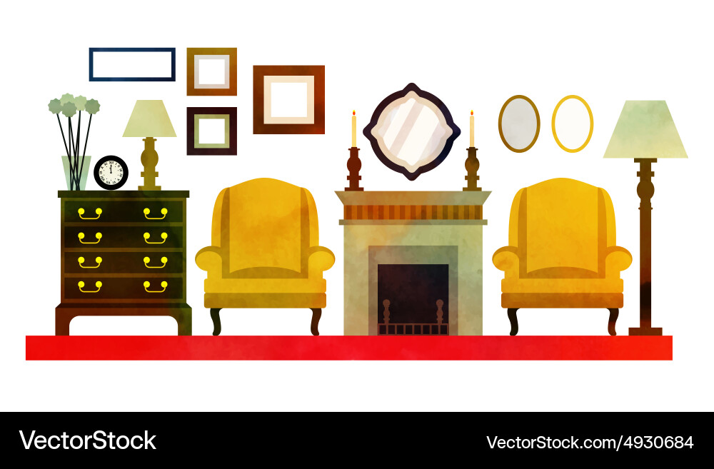 Room design Royalty Free Vector Image - VectorStock