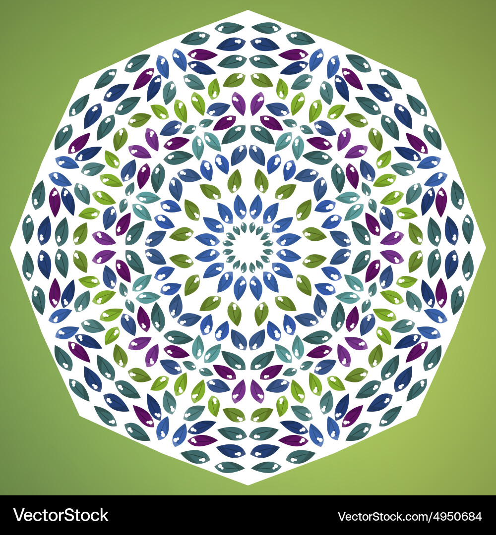 Symmetrical decorative design Royalty Free Vector Image