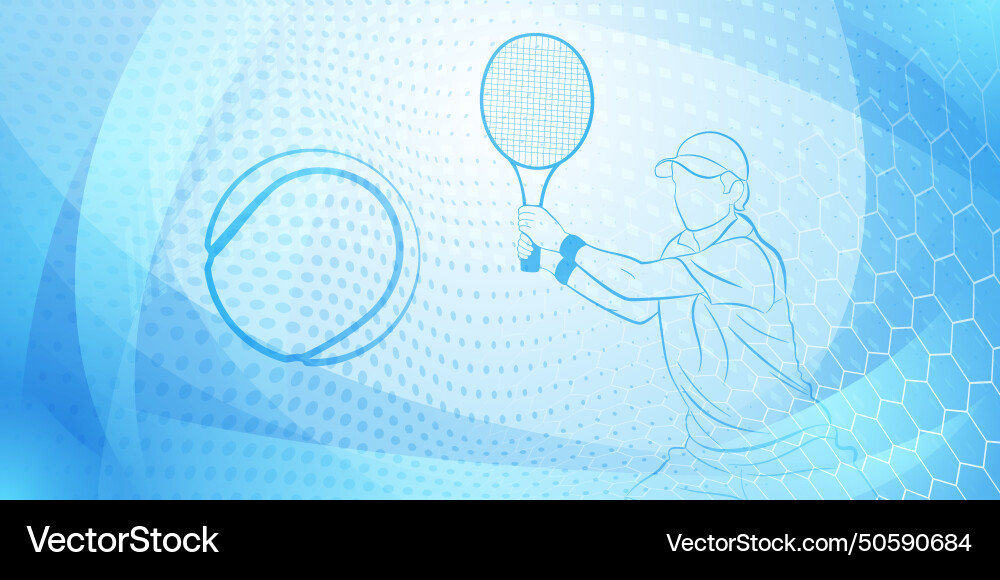 Tennis themed background Royalty Free Vector Image