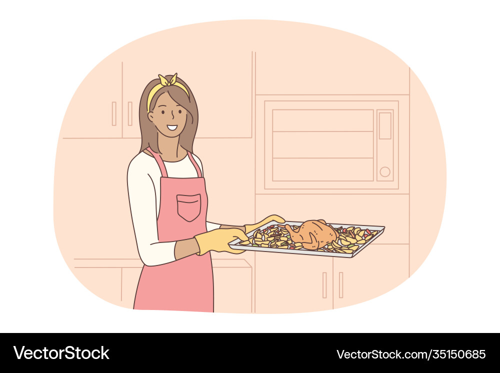 Cooking baking recipe concept Royalty Free Vector Image
