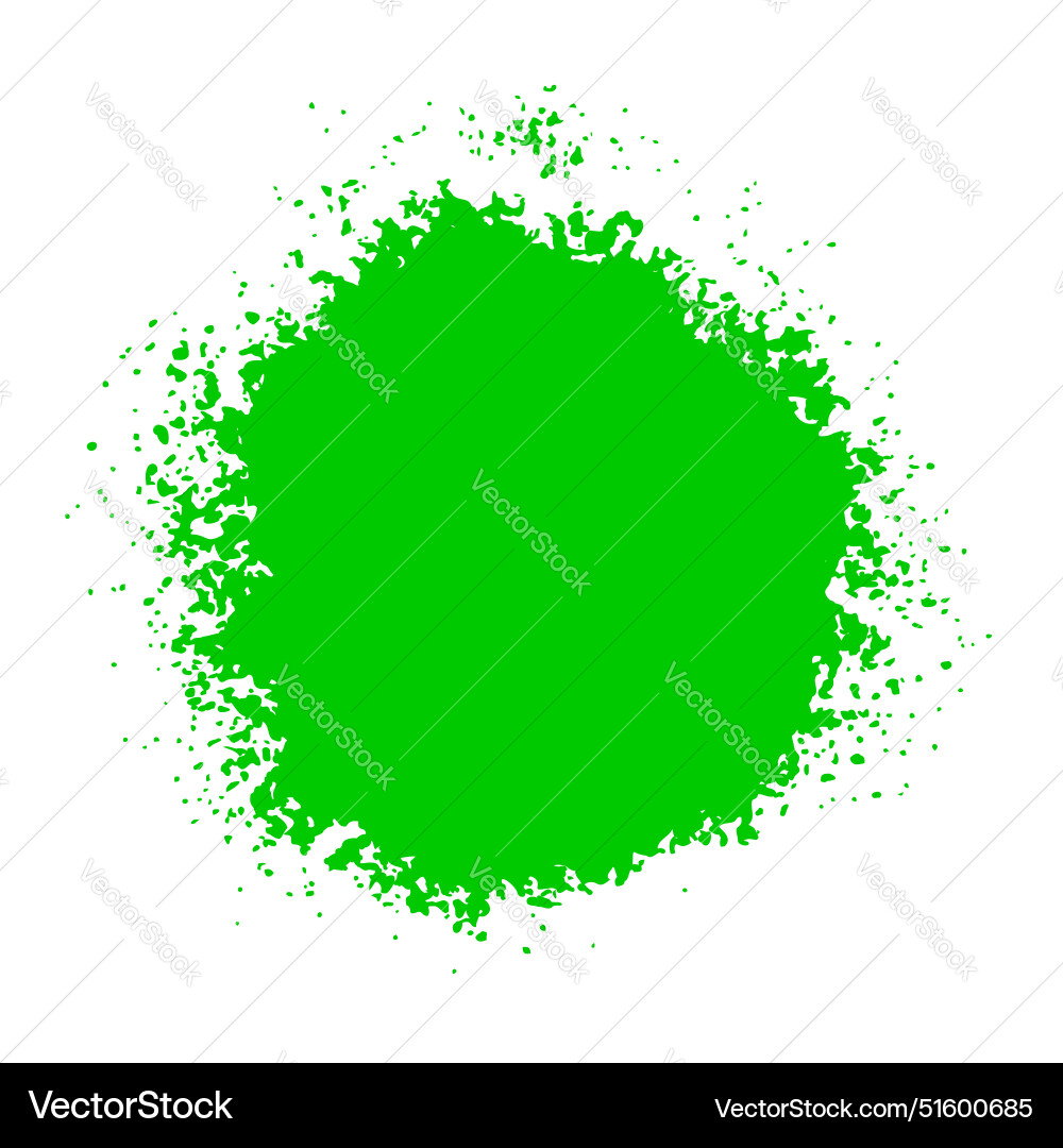Hand drawn green crayon powder explosion Vector Image