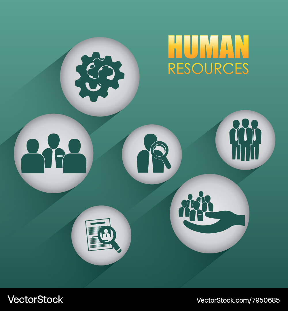 Human resources design Royalty Free Vector Image