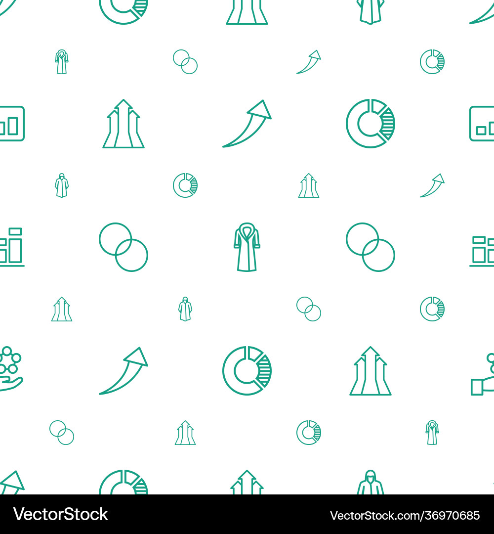 Infografik Icons Muster nahtlos weiß Lizenzfreier Vektor