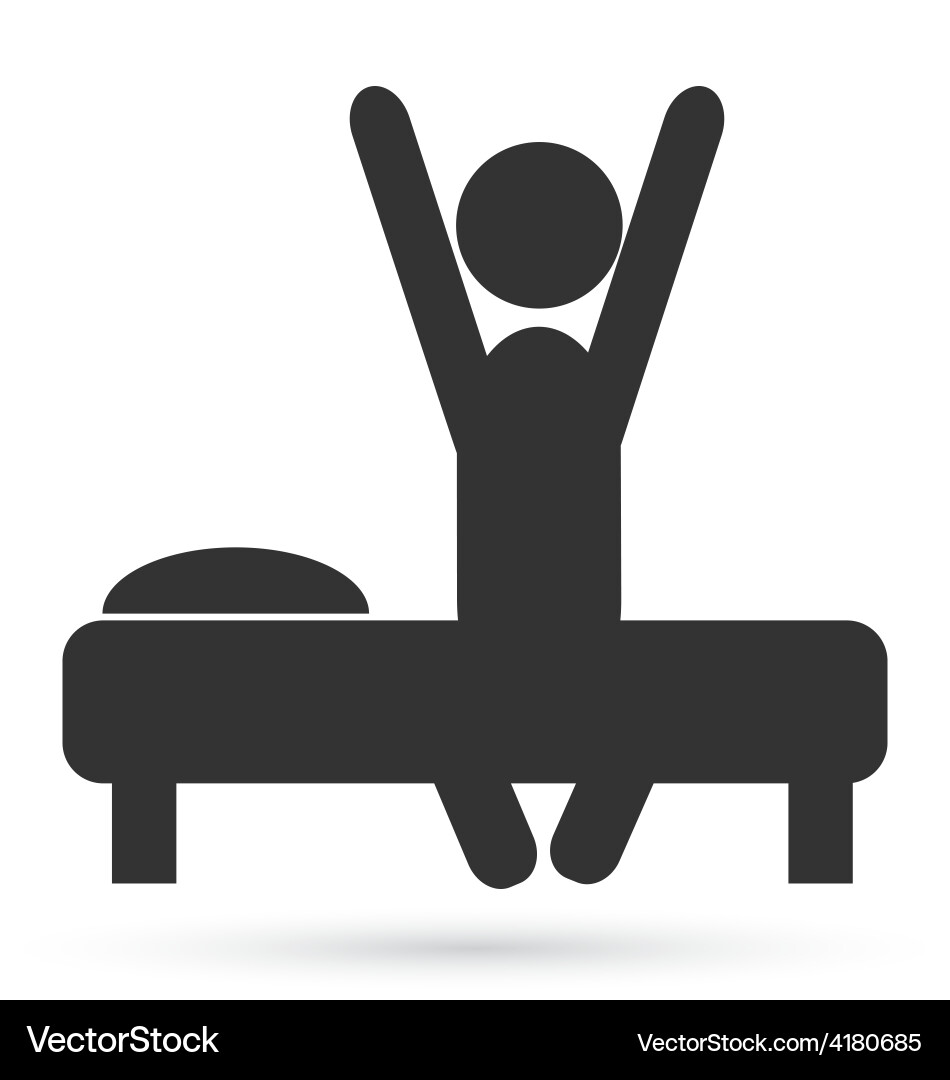 Morning Wake Up Icon Royalty Free Vector Image