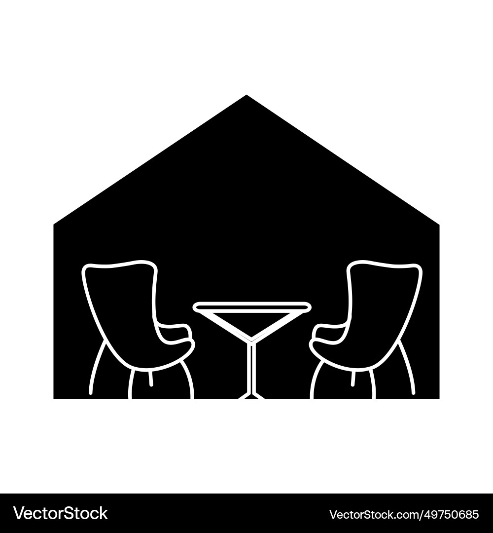 Table food icon logo image Royalty Free Vector Image