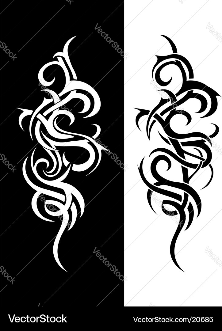 Tribal tattoo designs Royalty Free Vector Image