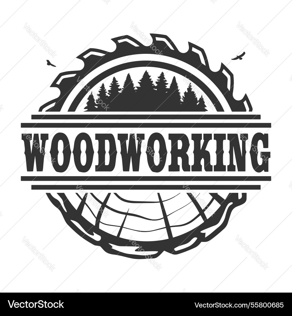 Woodwork icon silhouette Royalty Free Vector Image