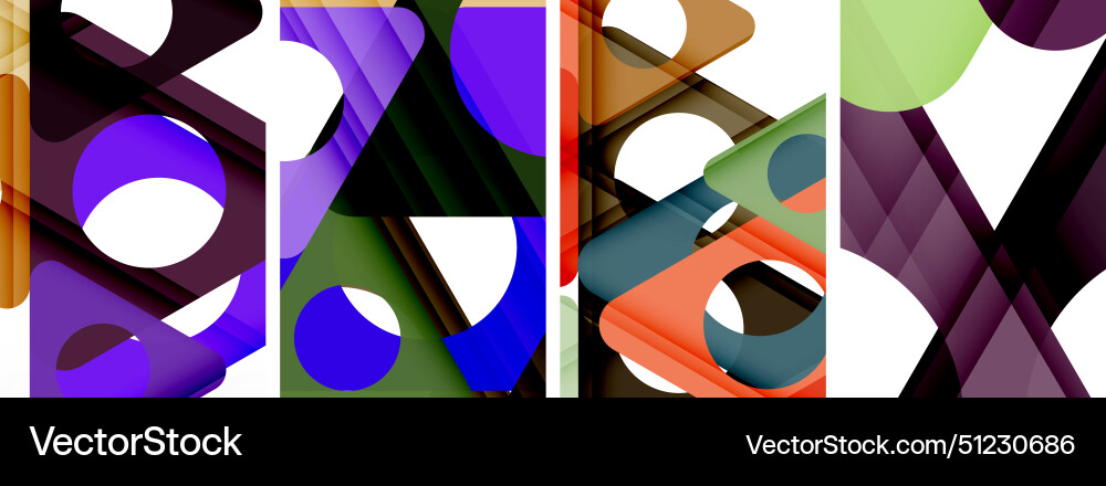 Abstract background set featuring captivating Vector Image