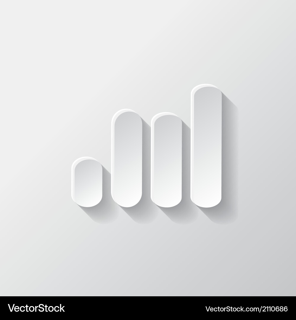 Graph icon economic chart Royalty Free Vector Image