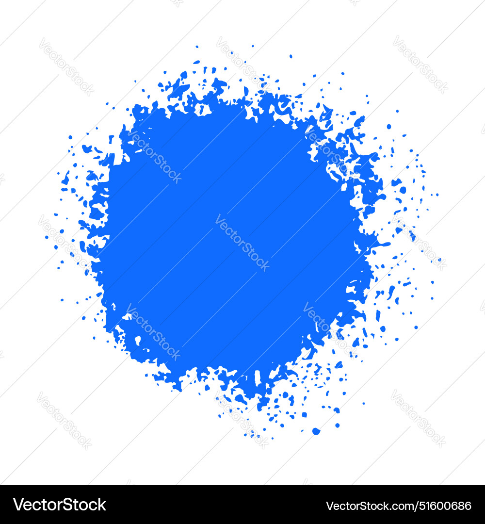 Hand drawn blue crayon powder explosion Royalty Free Vector