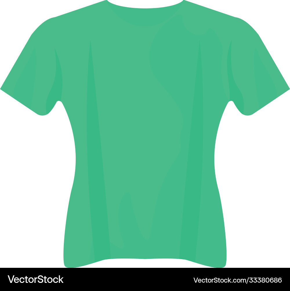 Isolated green tshirt design Royalty Free Vector Image