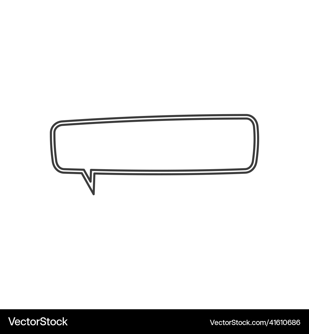 Message or chatting box think memo speech bubble Vector Image