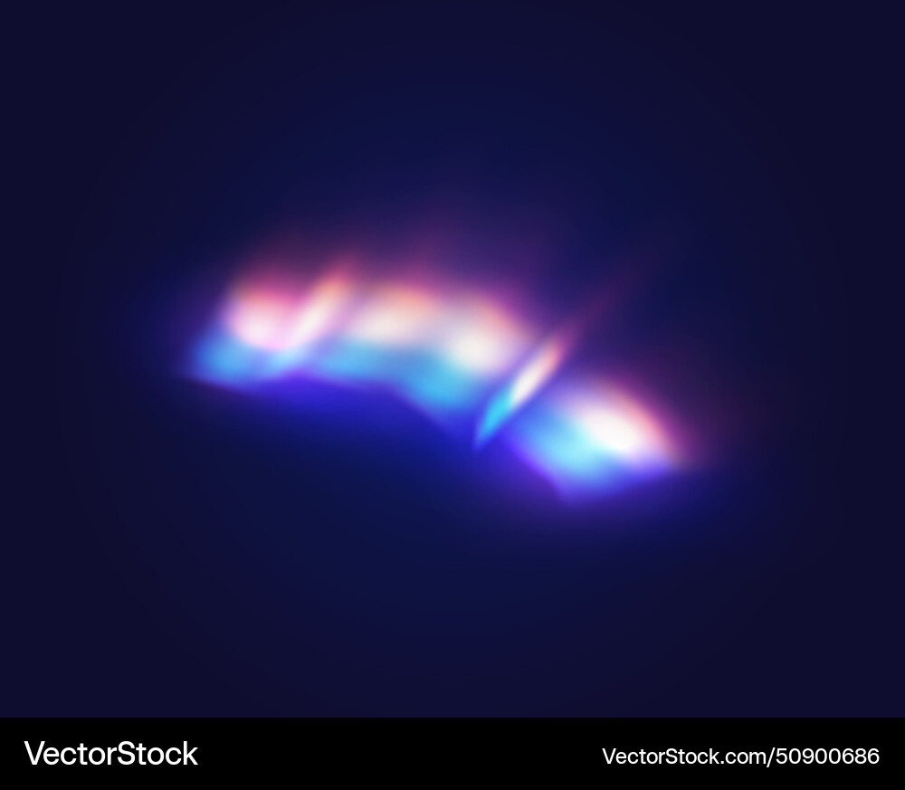 Rainbow light flash effect realistic Royalty Free Vector