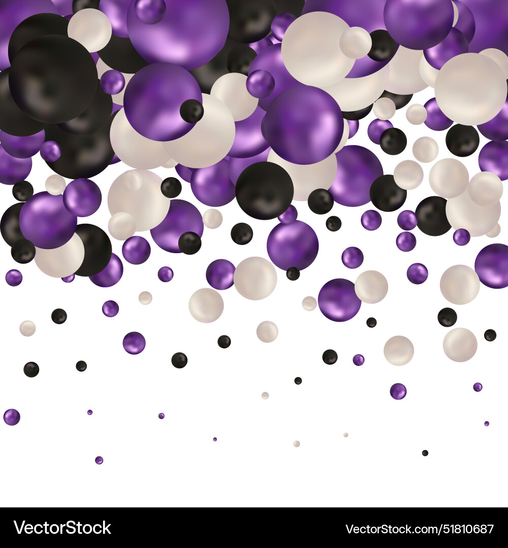 Abstract background with colorful bouncing balls Vector Image