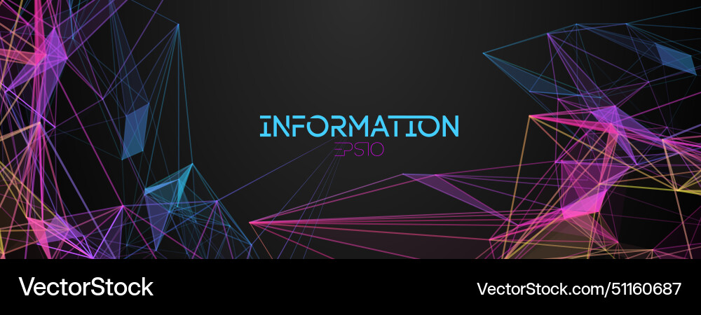 Information technology background big data Vector Image