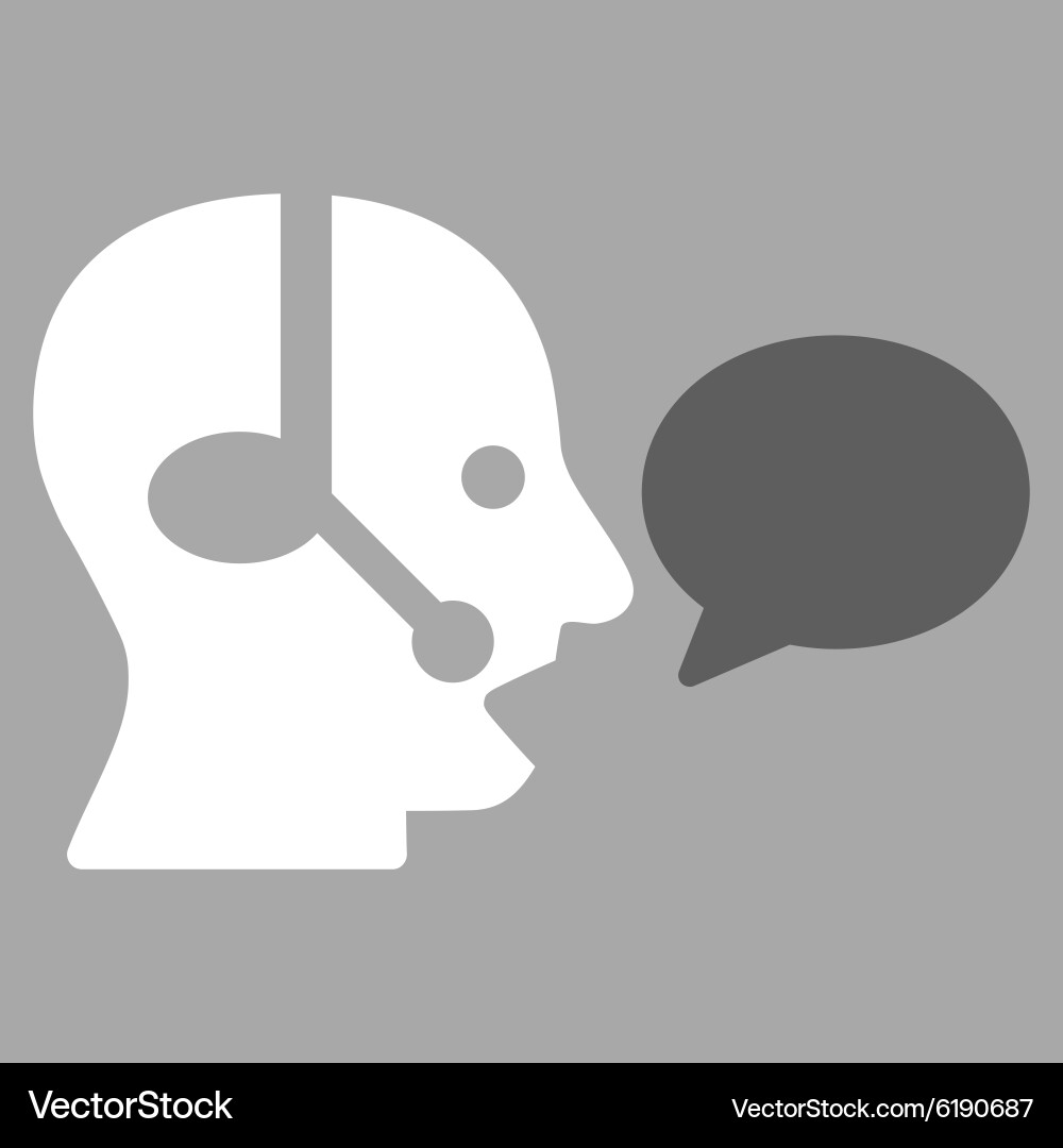 Operator message icon Royalty Free Vector Image