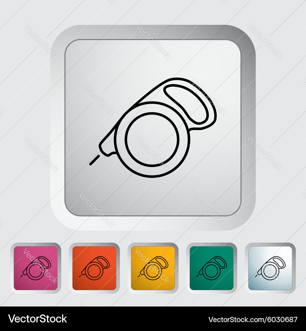 Retractable lead Royalty Free Vector Image - VectorStock
