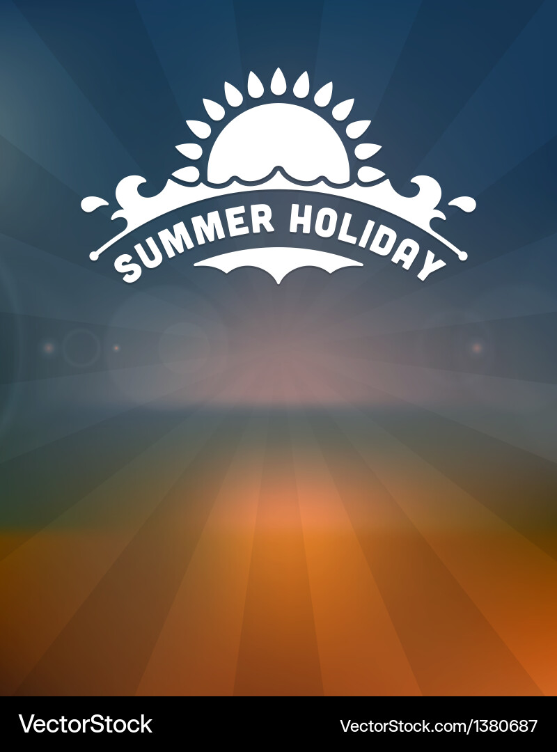 Retro Summer Poster Royalty Free Vector Image - VectorStock