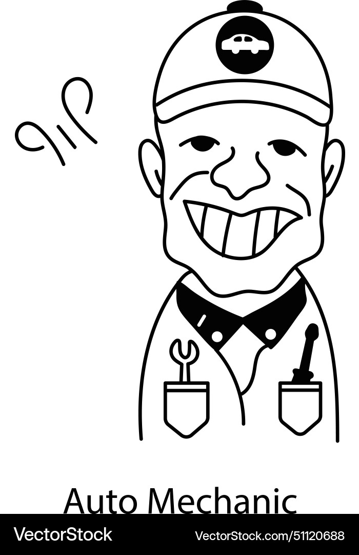 Auto mechanic Royalty Free Vector Image - VectorStock