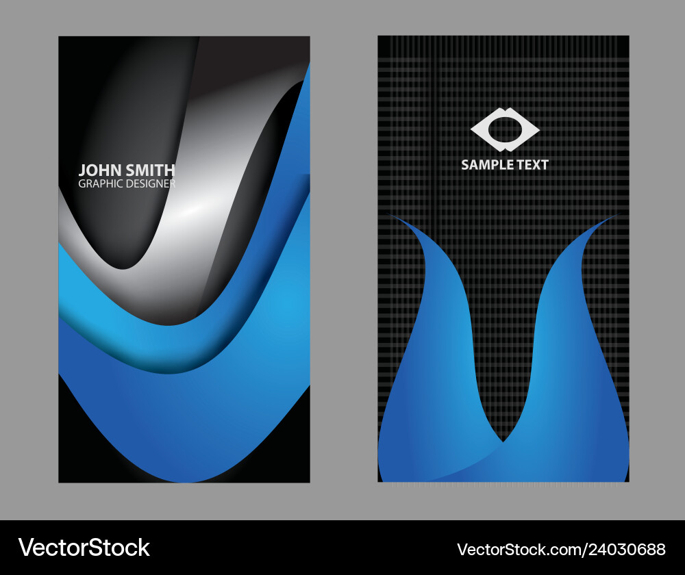 Business card set elements for design Royalty Free Vector