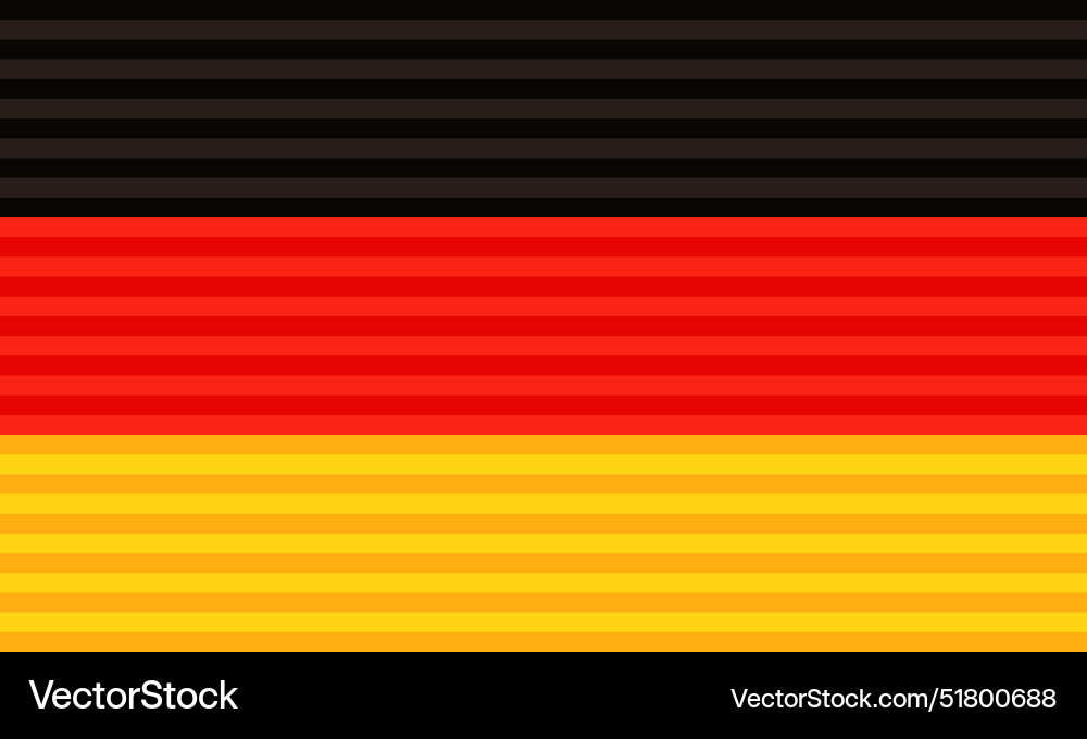 Germany - striped flag Royalty Free Vector Image
