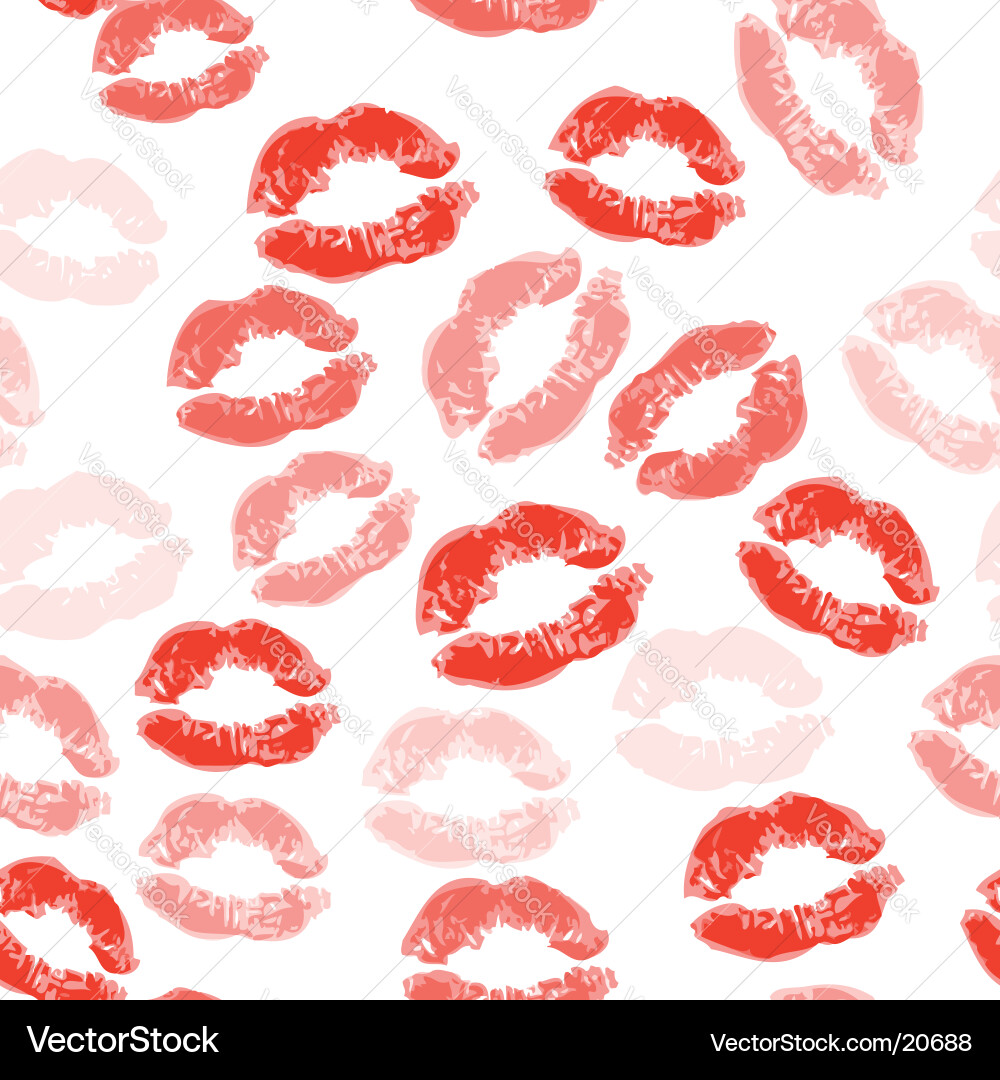 Red Lips Seamless Background – Royalty-Free Vector | VectorStock