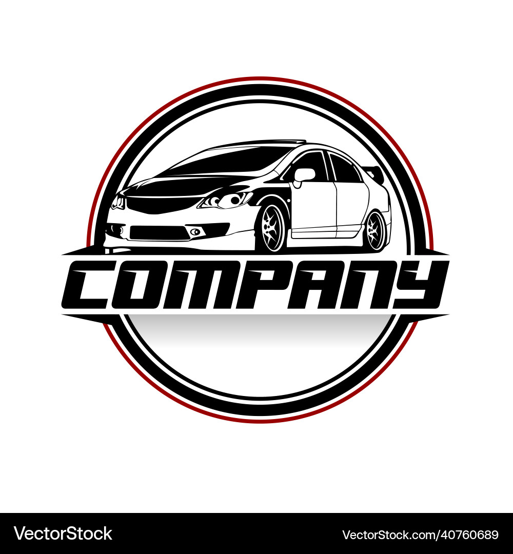 Auto Logo Design Lizenzfreies Vektorbild - VectorStock