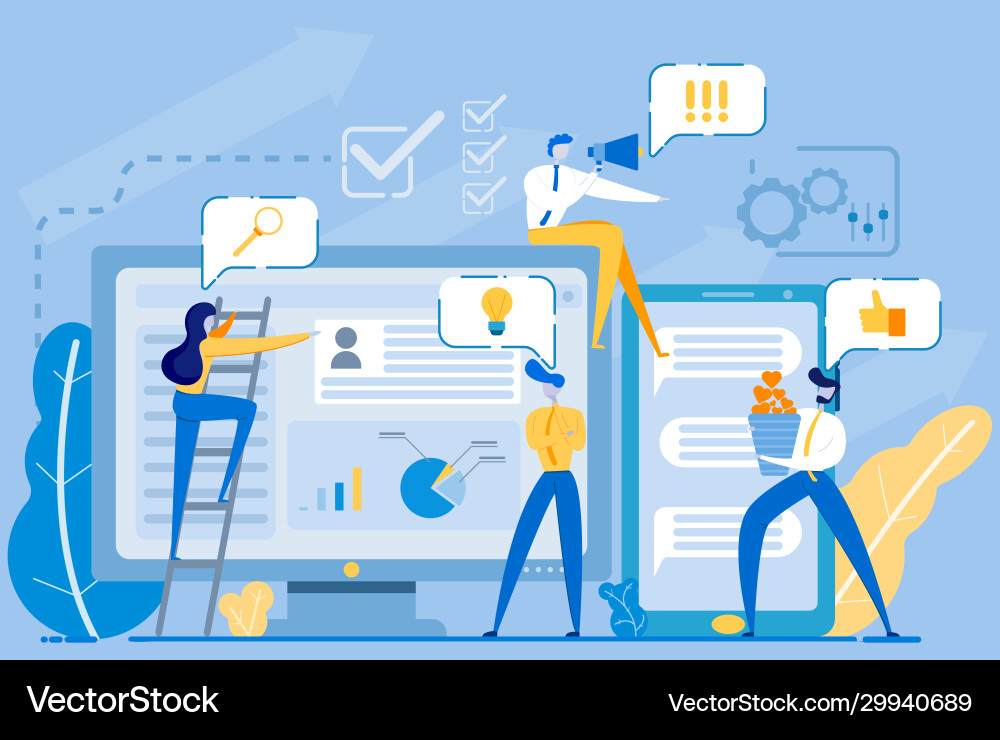 Flat design modern icons set website seo Vector Image