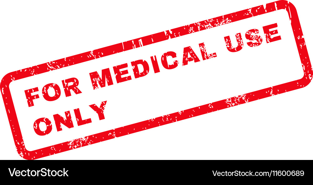 For medical use only text rubber stamp Royalty Free Vector