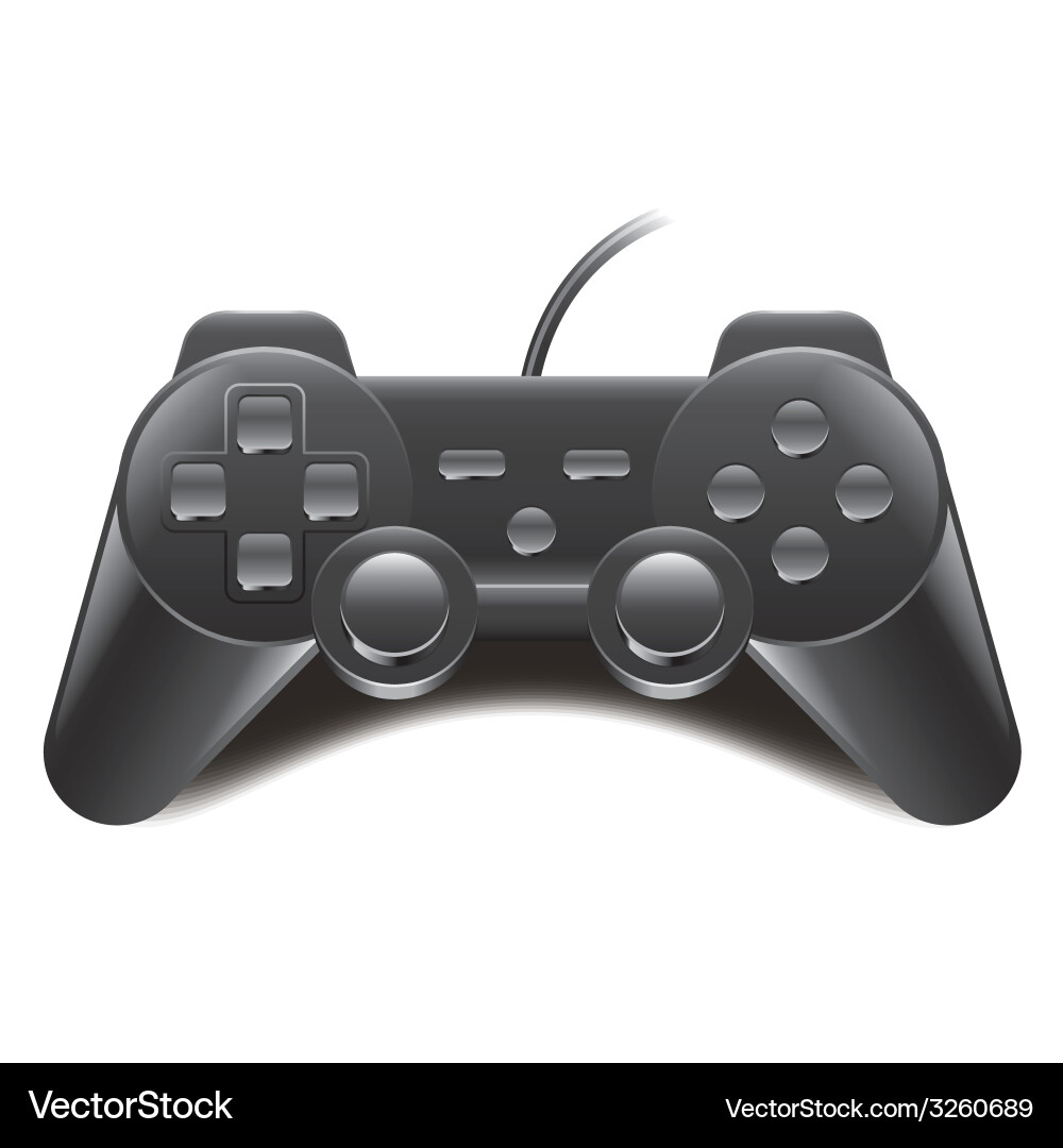 Game controller isolated Royalty Free Vector Image