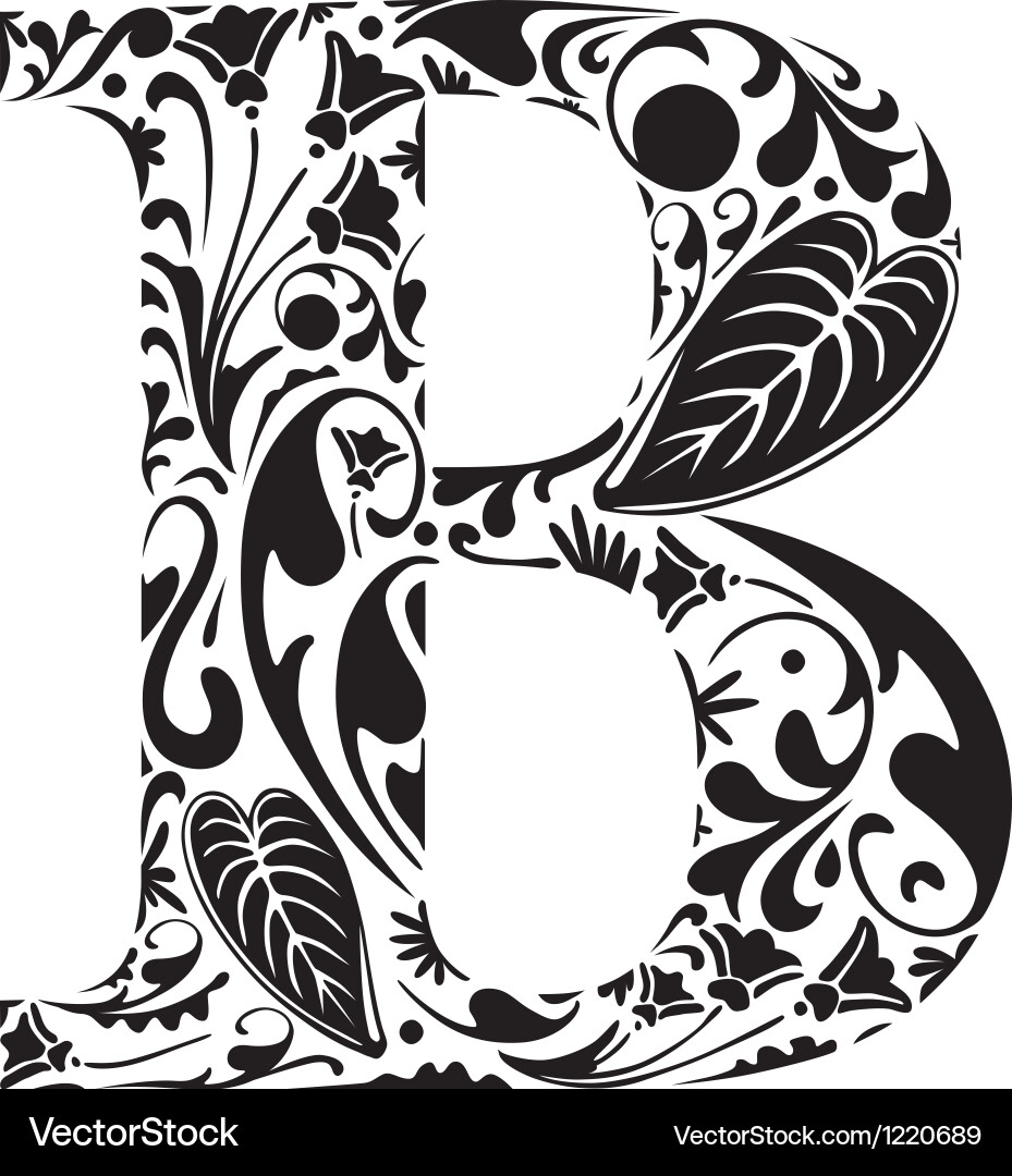 Letter b Royalty Free Vector Image - VectorStock