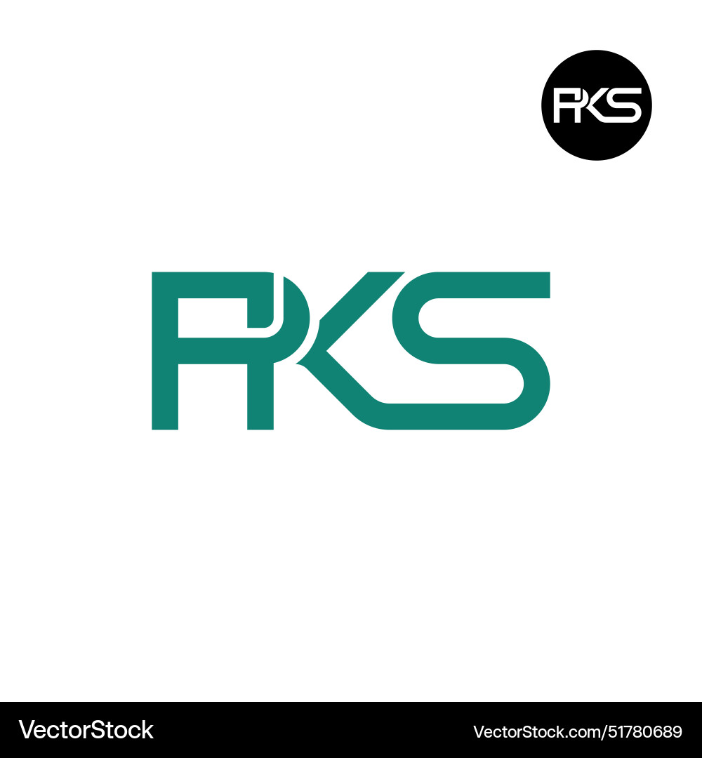 Pks logo letter monogram design – Royalty-Free Vector | VectorStock