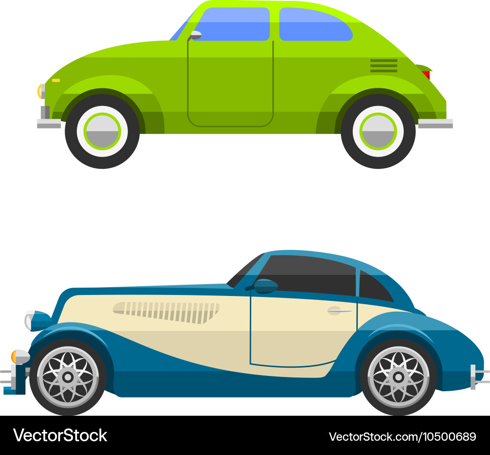 Retro car vehicle Royalty Free Vector Image - VectorStock